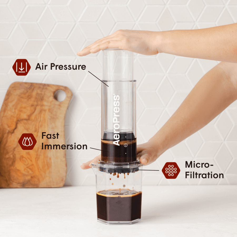 AeroPress Clear XL Coffee Press – Extra Large Coffee Maker