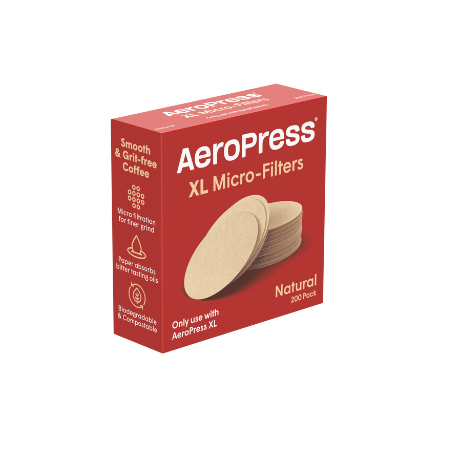 Natural XL Paper Micro-Filters for AeroPress XL Coffee Maker | AeroPress