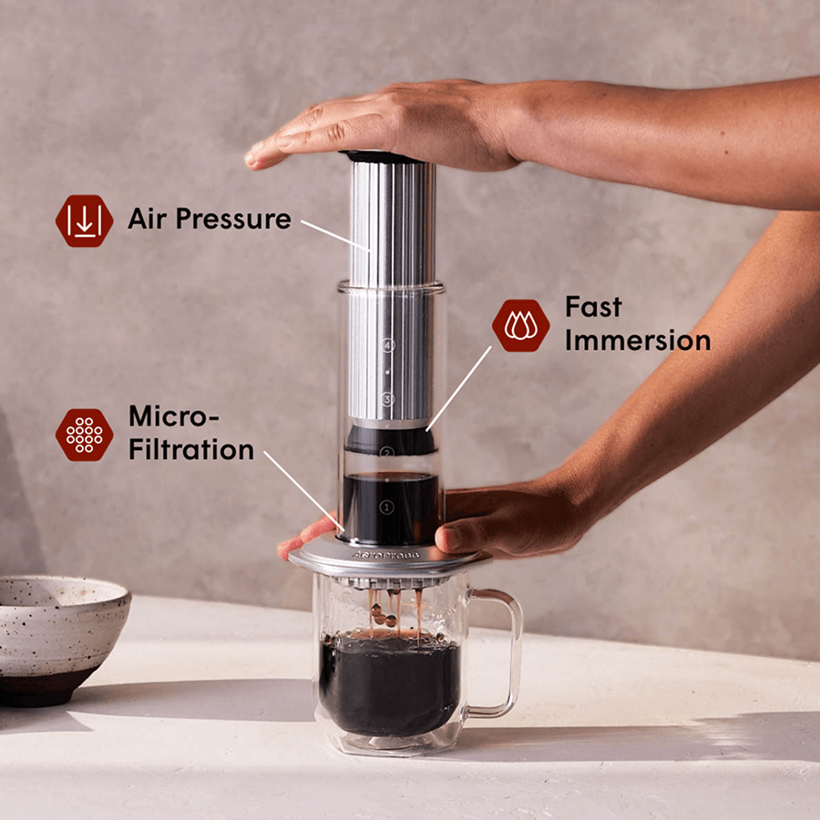AeroPress Gold Tone Reusable Metal Coffee Filter - Standard