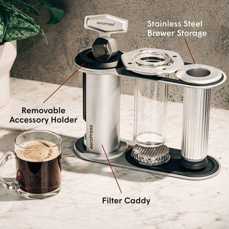 AeroPress Stainless Steel Organizer Stand | AeroPress Coffee Maker Storage