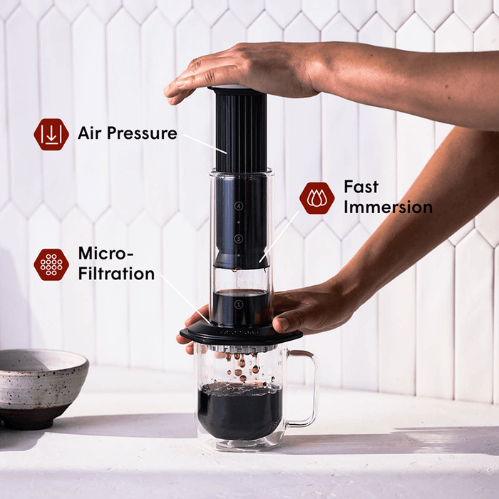 AeroPress Premium Coffee Maker | Glass and Metal Coffee Maker