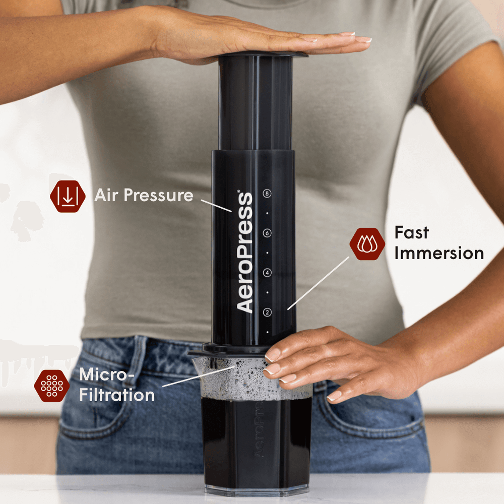 AeroPress XL Coffee Maker & XL Paper Micro-Filters Bundle