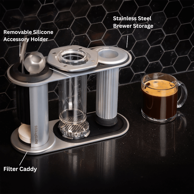 AeroPress Stainless Steel Organizer Stand | AeroPress Coffee Maker Storage